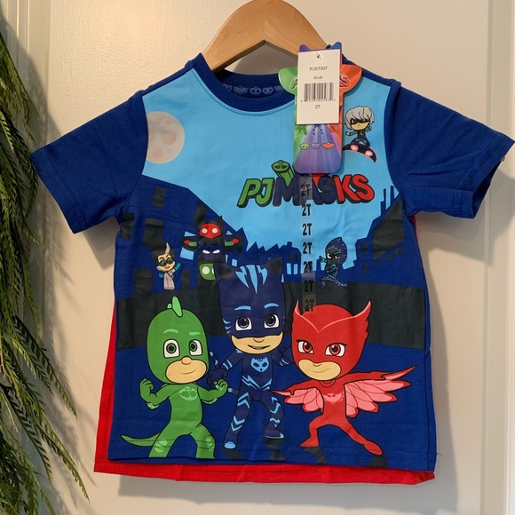 Shirts & Tops | Nwt Pj Masks Shirt With Removable Cape | Poshmark